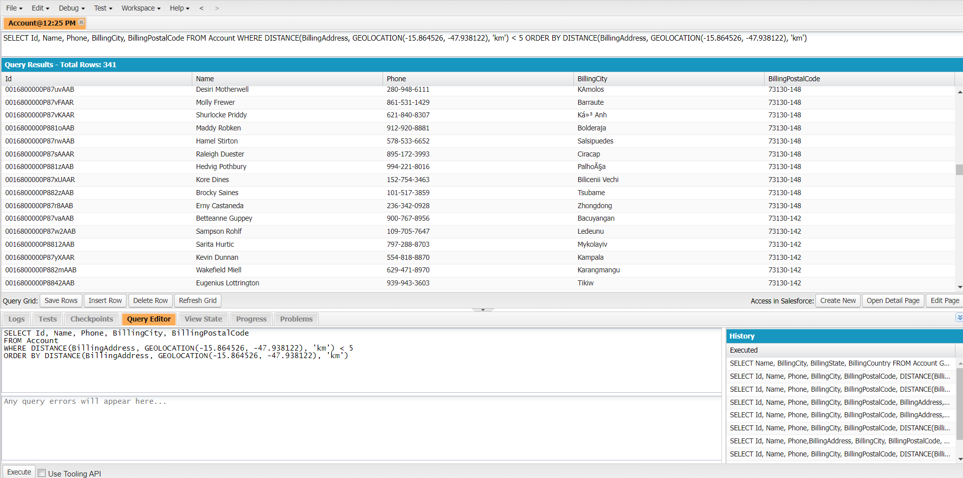 How to add geocoded zip codes to Salesforce